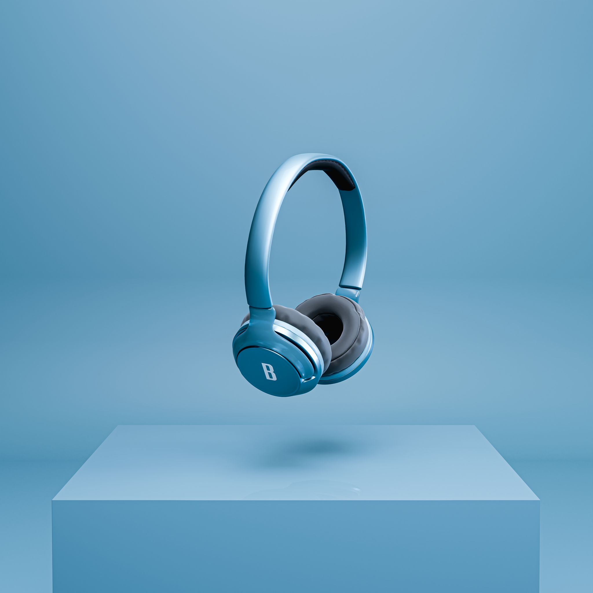 Blue Headphone Product / SWDR Design | FREE Mockup scenes | BlenderKit