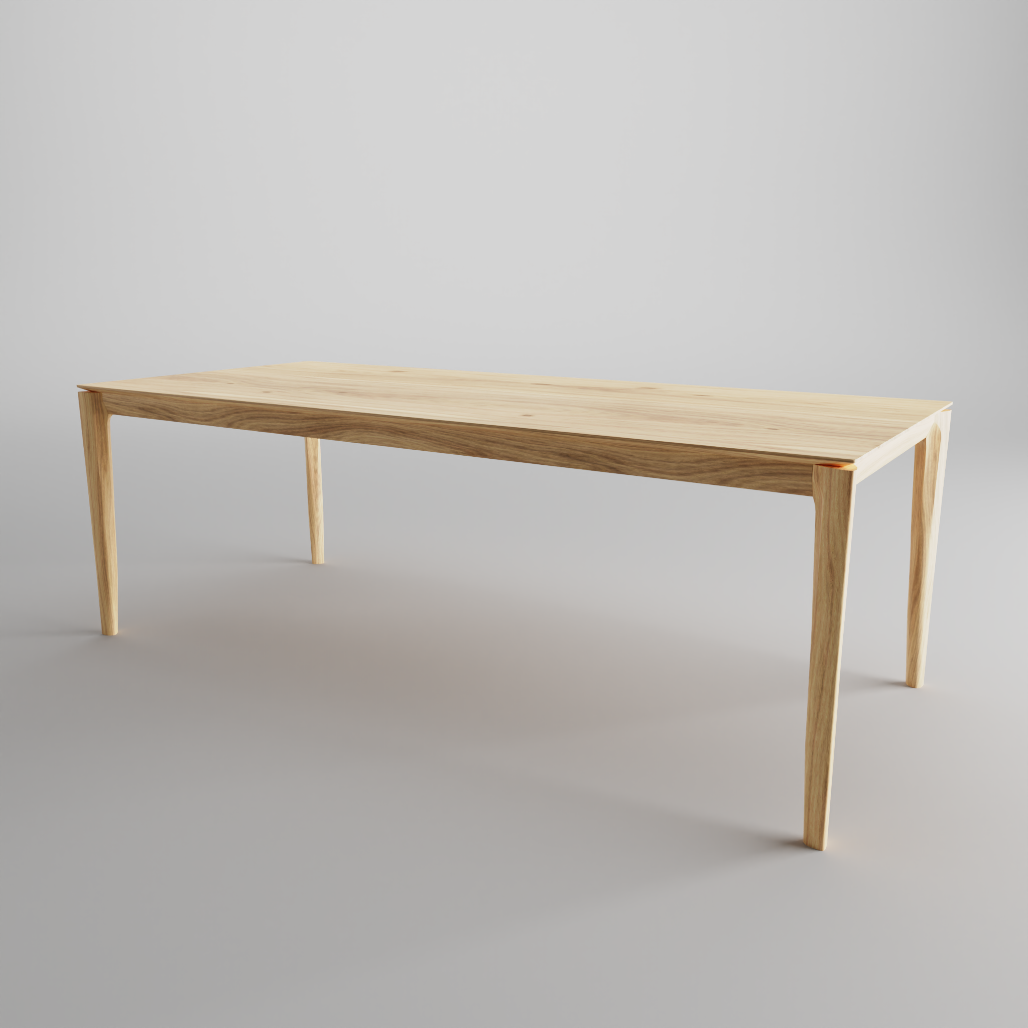 Oak Bok Dining Table | Tables models | BlenderKit