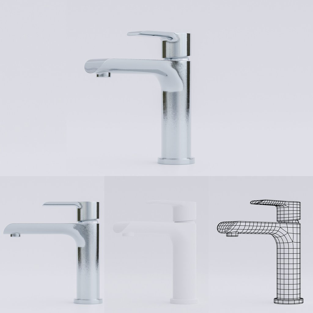 Modern Tap | Bathroom Faucets models | BlenderKit
