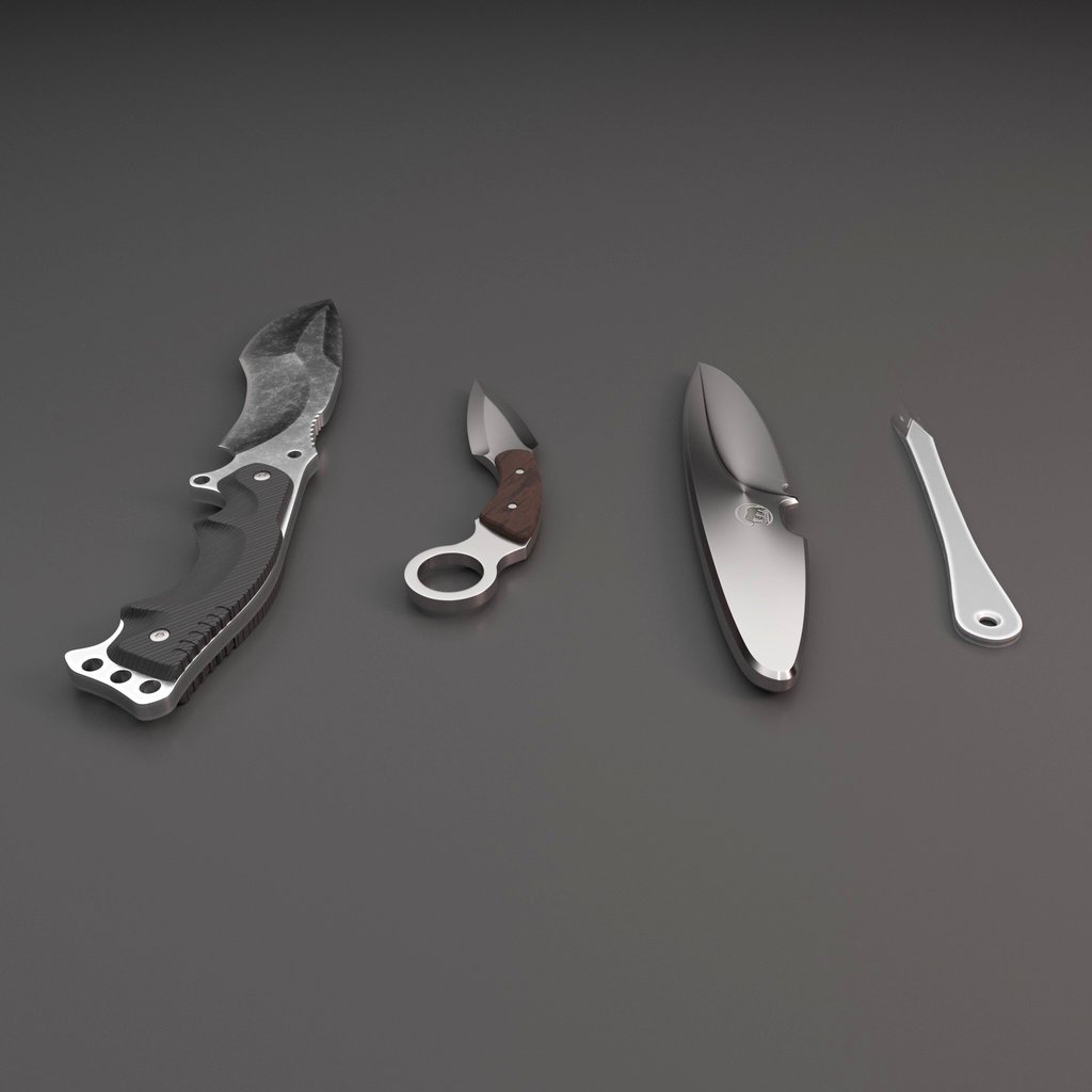 Bladed Weapons | FREE Miscellaneous models | BlenderKit