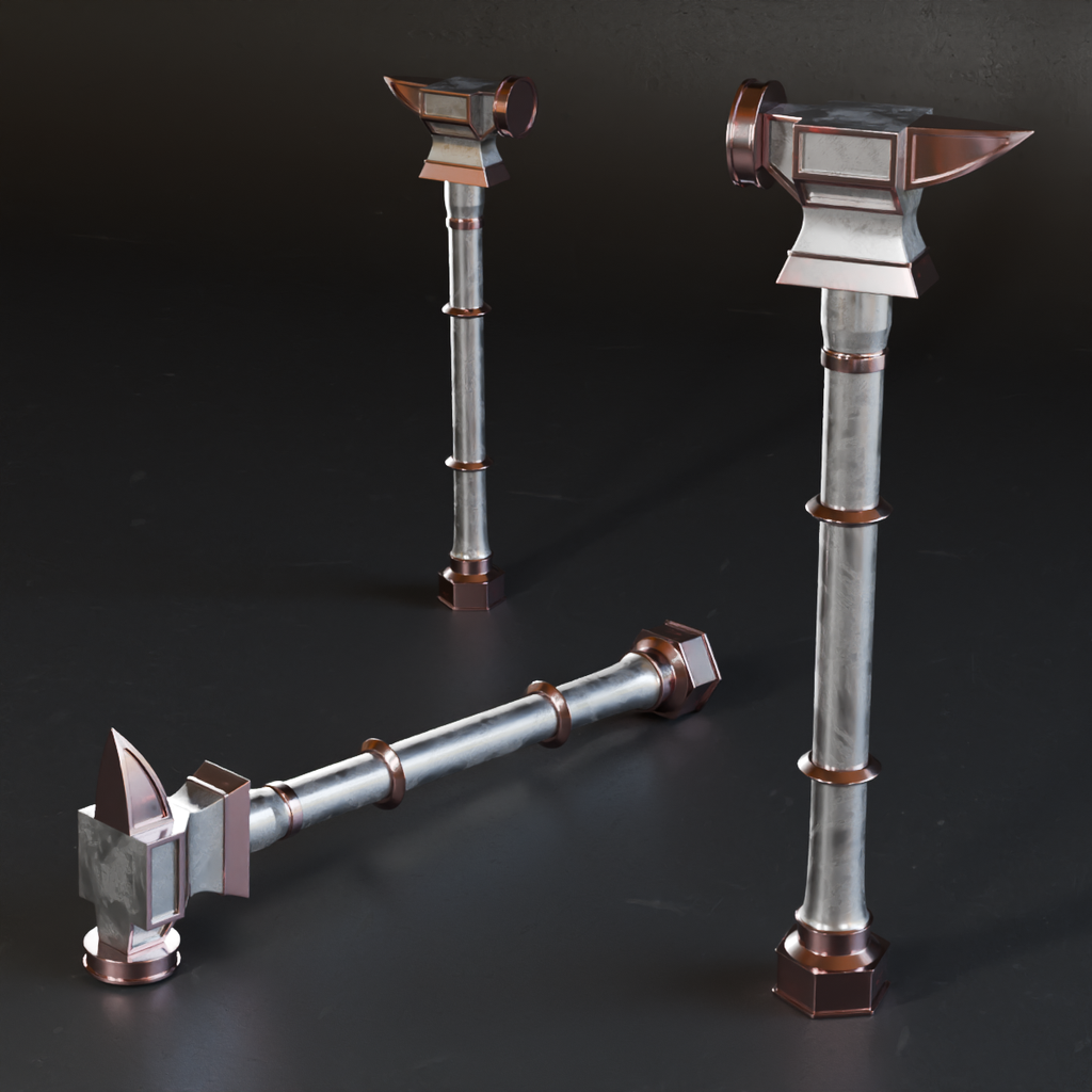 MK BaseMesh mace-04 | Historical Weapons models | BlenderKit