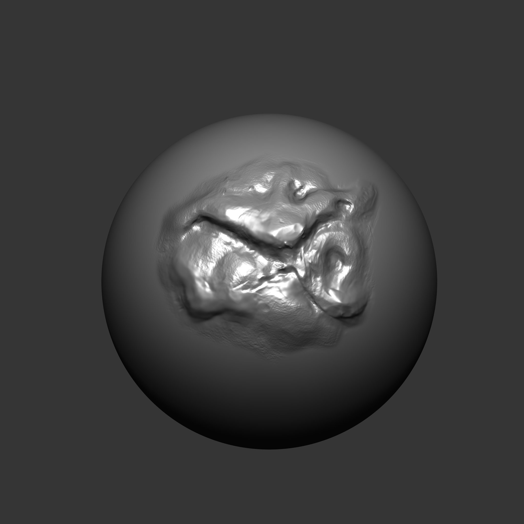 NS Metal Damage melted metal mass | metal brushes | BlenderKit