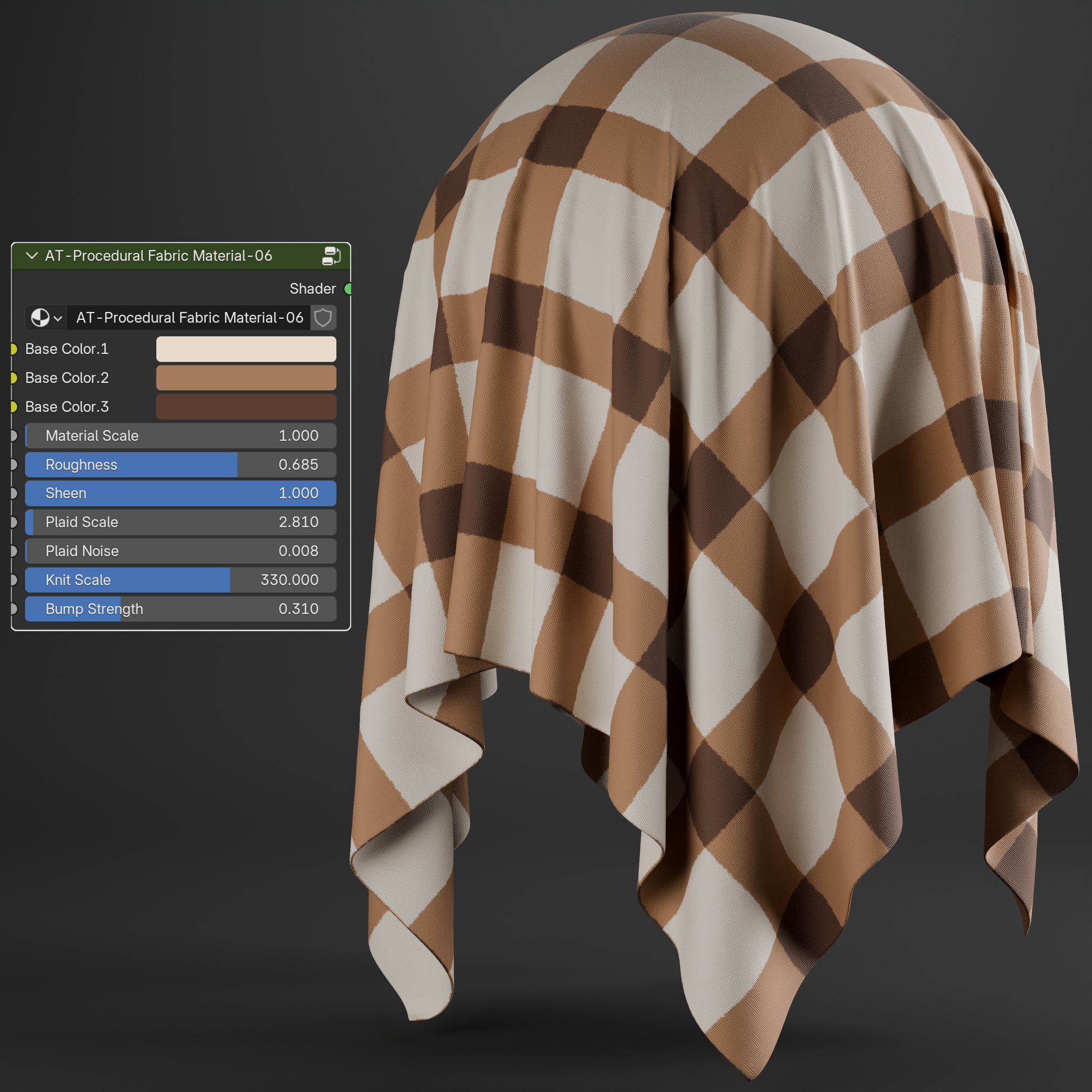 AT-Procedural Fabric Material-06 | FREE fabric materials | BlenderKit