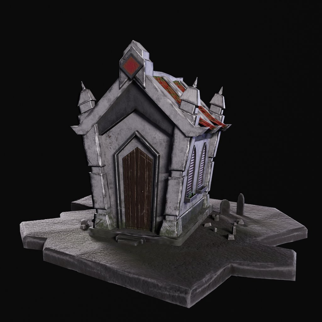 The crypt | Sci-fi Buildings models | BlenderKit