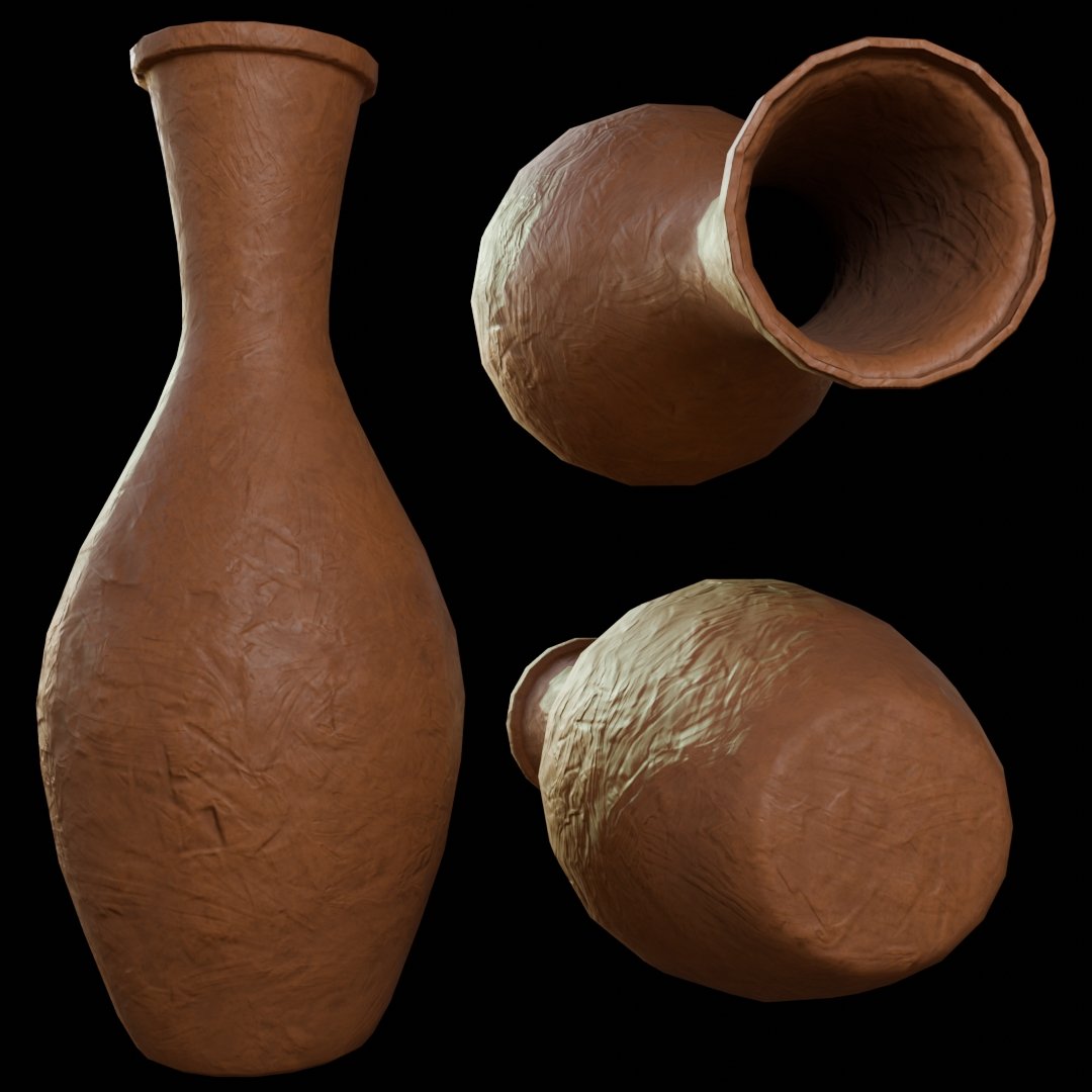 Rounded Body Vase | Vases models | BlenderKit