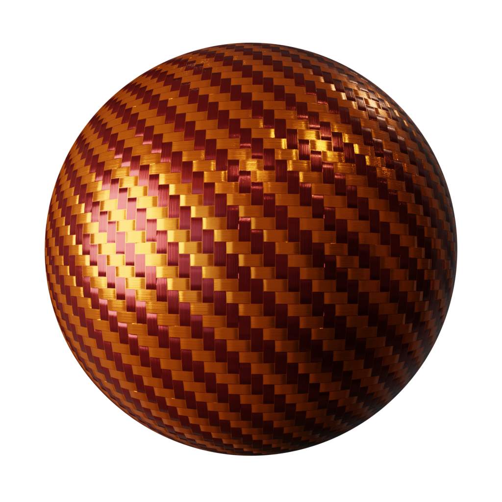 Orange Carbon Fiber | FREE tech materials | BlenderKit