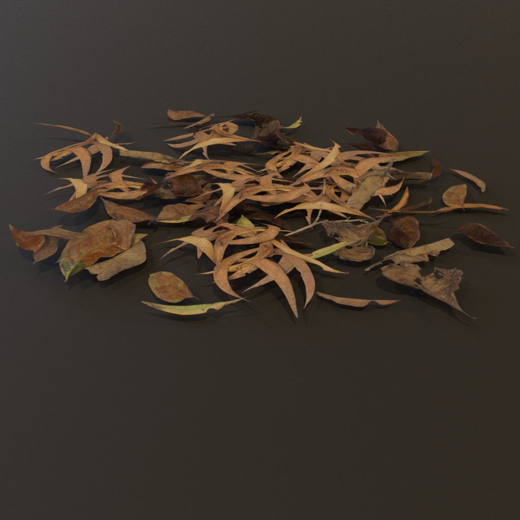 Debris Dry Leaves Pile Sml | Outdoor Plants models | BlenderKit