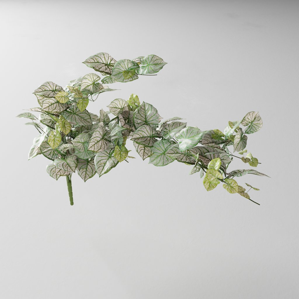 BlenderKit | Download the Artificial tendril vine Caladium v1 model