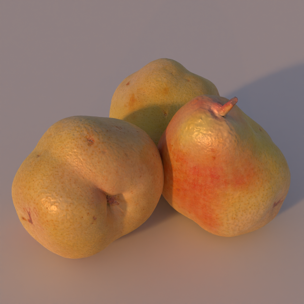Red Cheak Pear | FREE Fruit & Vegetables models | BlenderKit