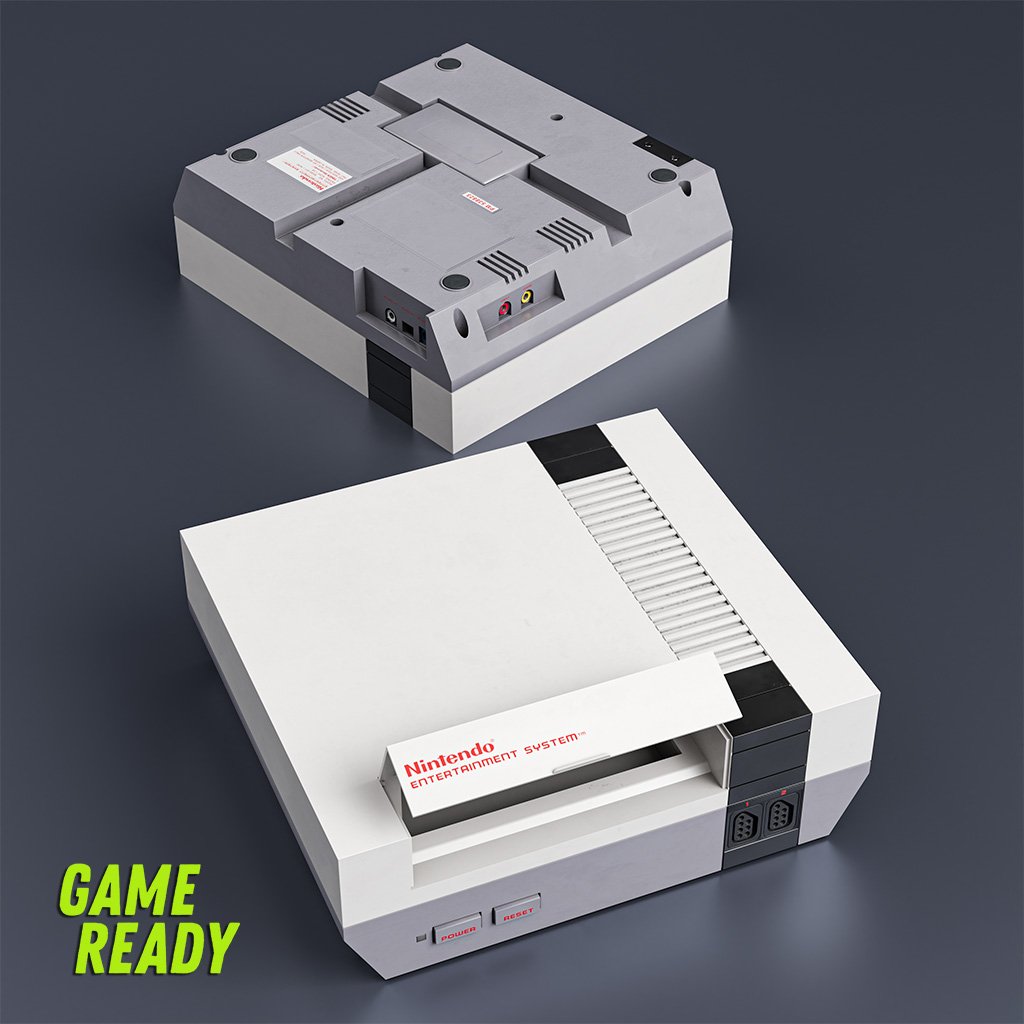 Nintendo 8-Bit Console | Video devices models | BlenderKit