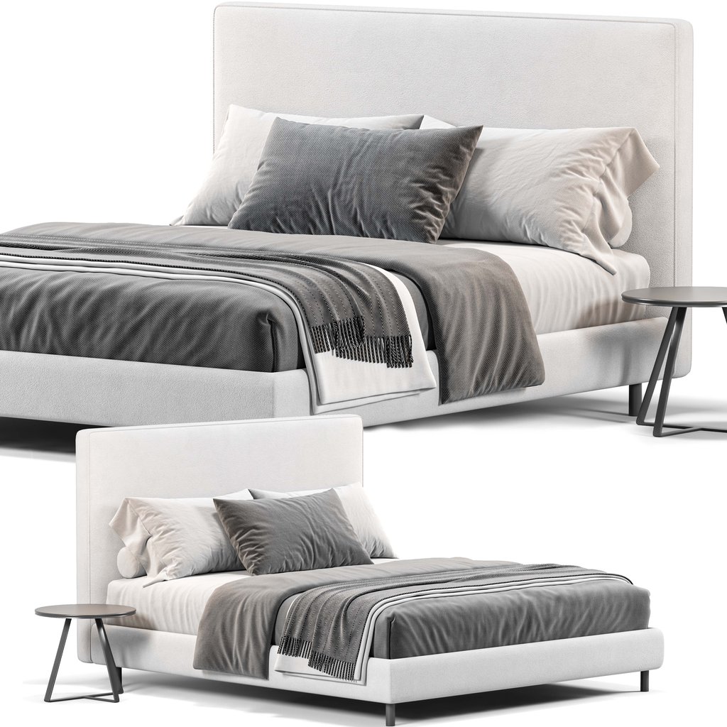 Bed Ikea Dunvik | Beds models | BlenderKit