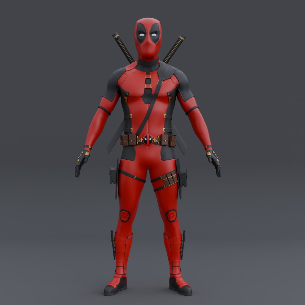 Deadpool 3 | Fantasy Hero / Heroines models | Blendkit