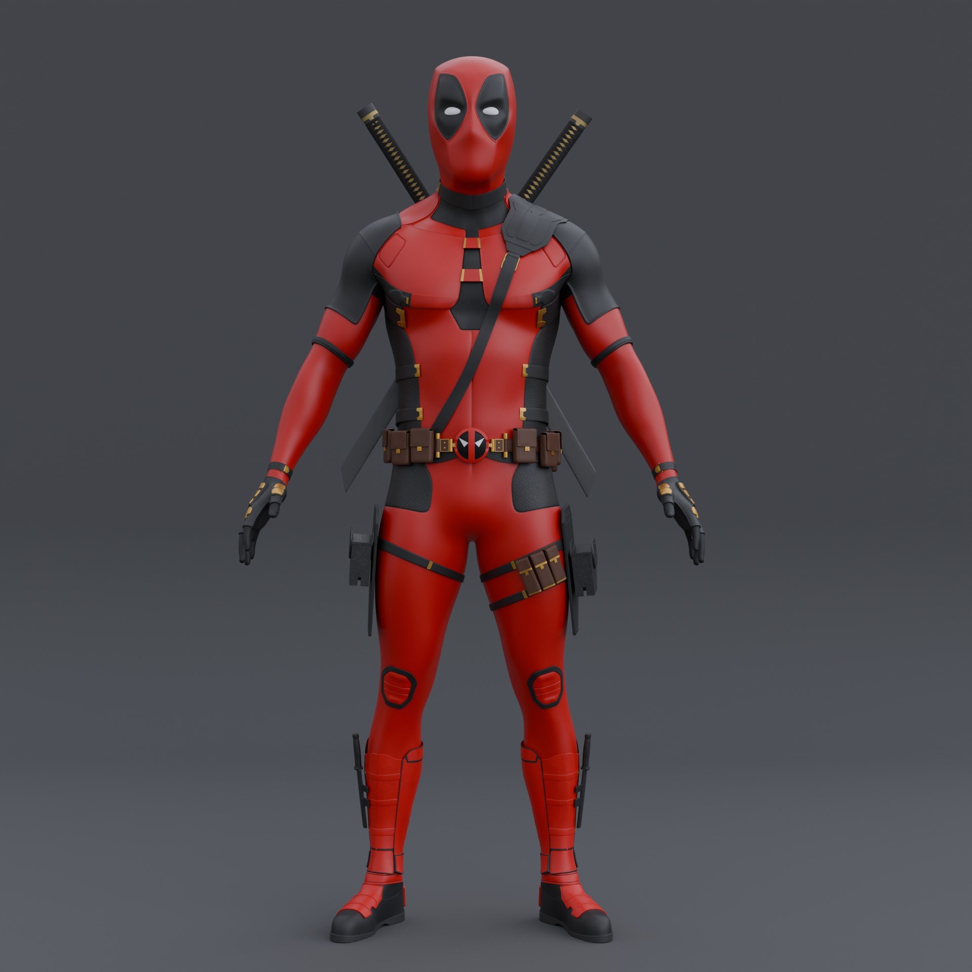 Deadpool 3 | Fantasy Hero / Heroines models | BlenderKit