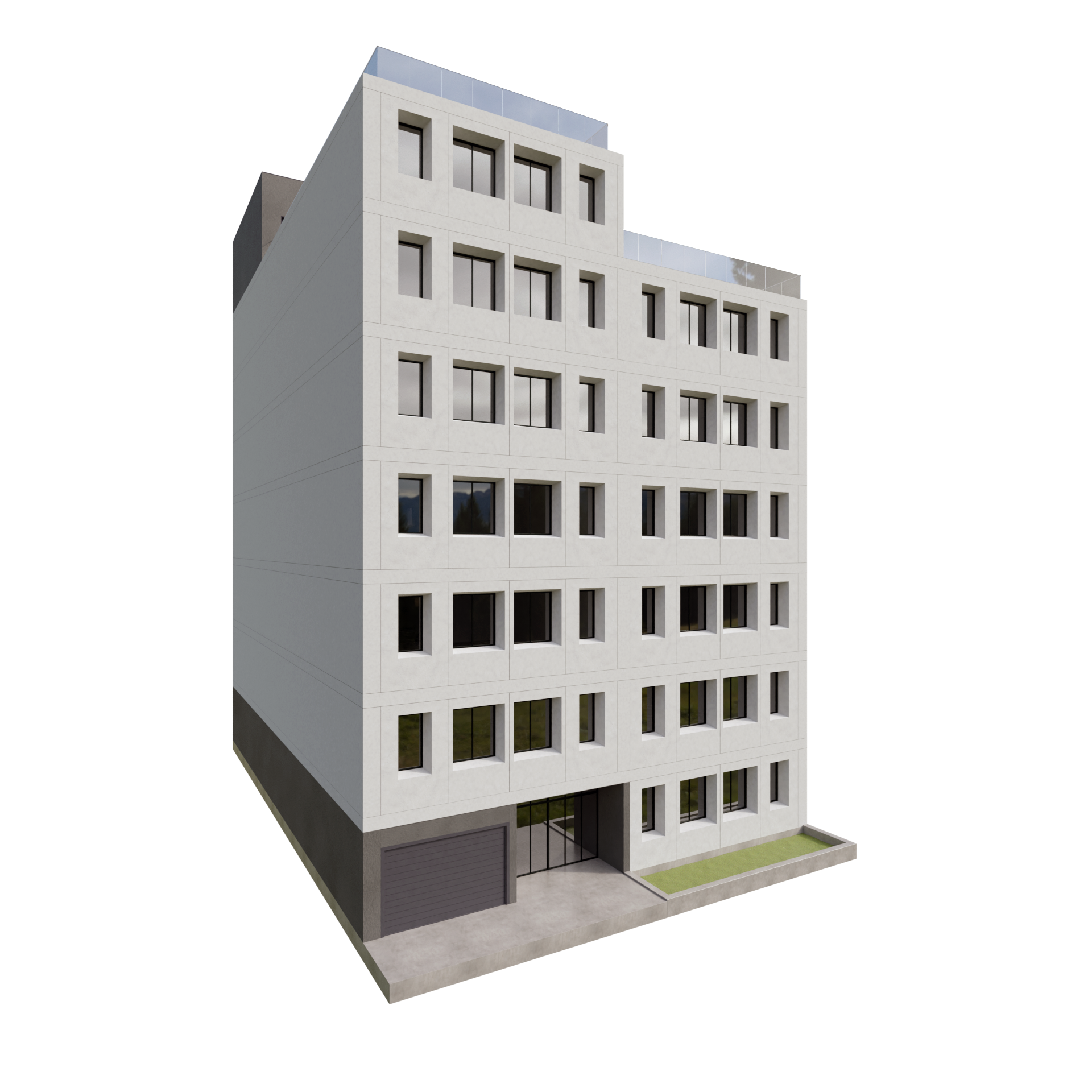 Modular Building 08 | Commercial Buildings models | BlenderKit