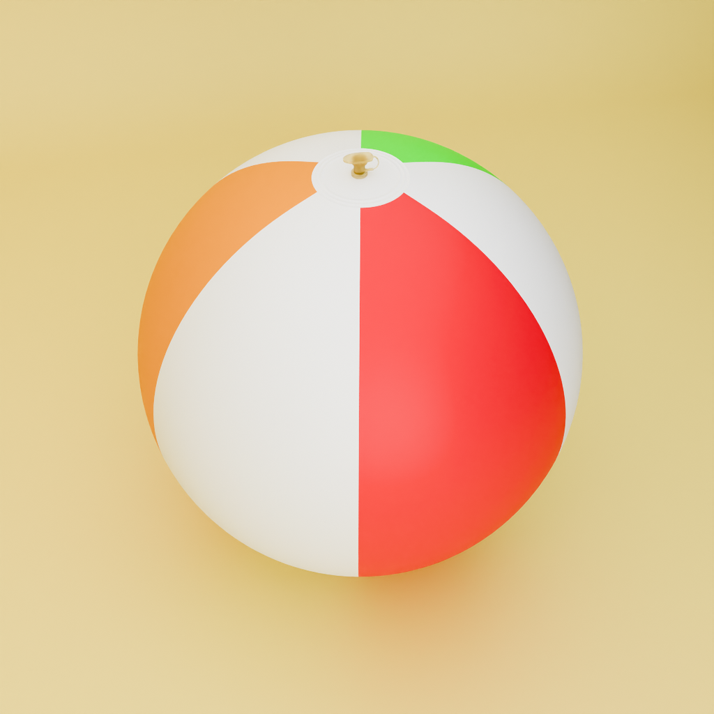 Colorful Inflatable Beach Ball | FREE Hobby Accessories models | BlenderKit
