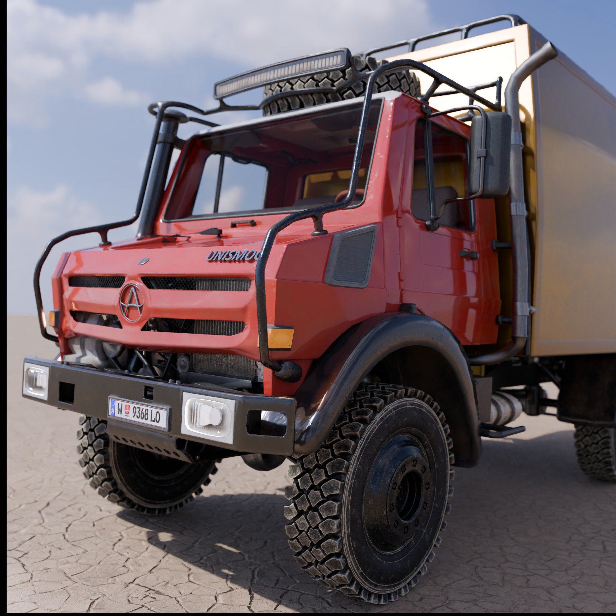 Fully-Equipped Unimog RV | Trucks models | BlenderKit