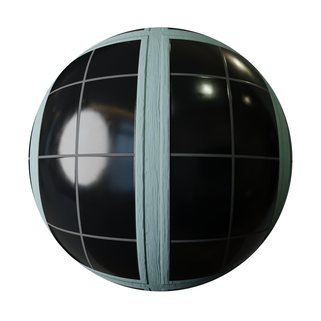 Windows Teal | FREE glass materials | BlenderKit