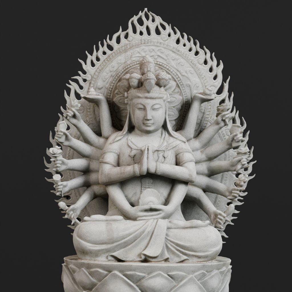 BlenderKit | Download the The Thousand Handed Buddha model