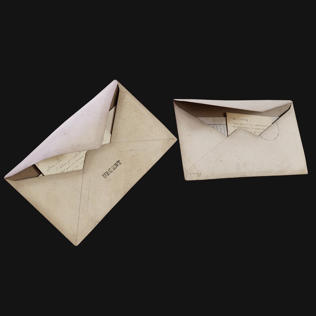 Early 1900s Office Mail Opened | FREE Stationeries models | BlenderKit