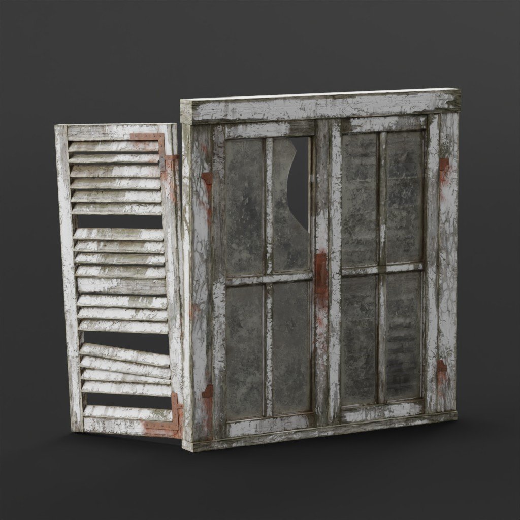 PVC Window – Fixed | FREE 3D Window models | BlenderKit