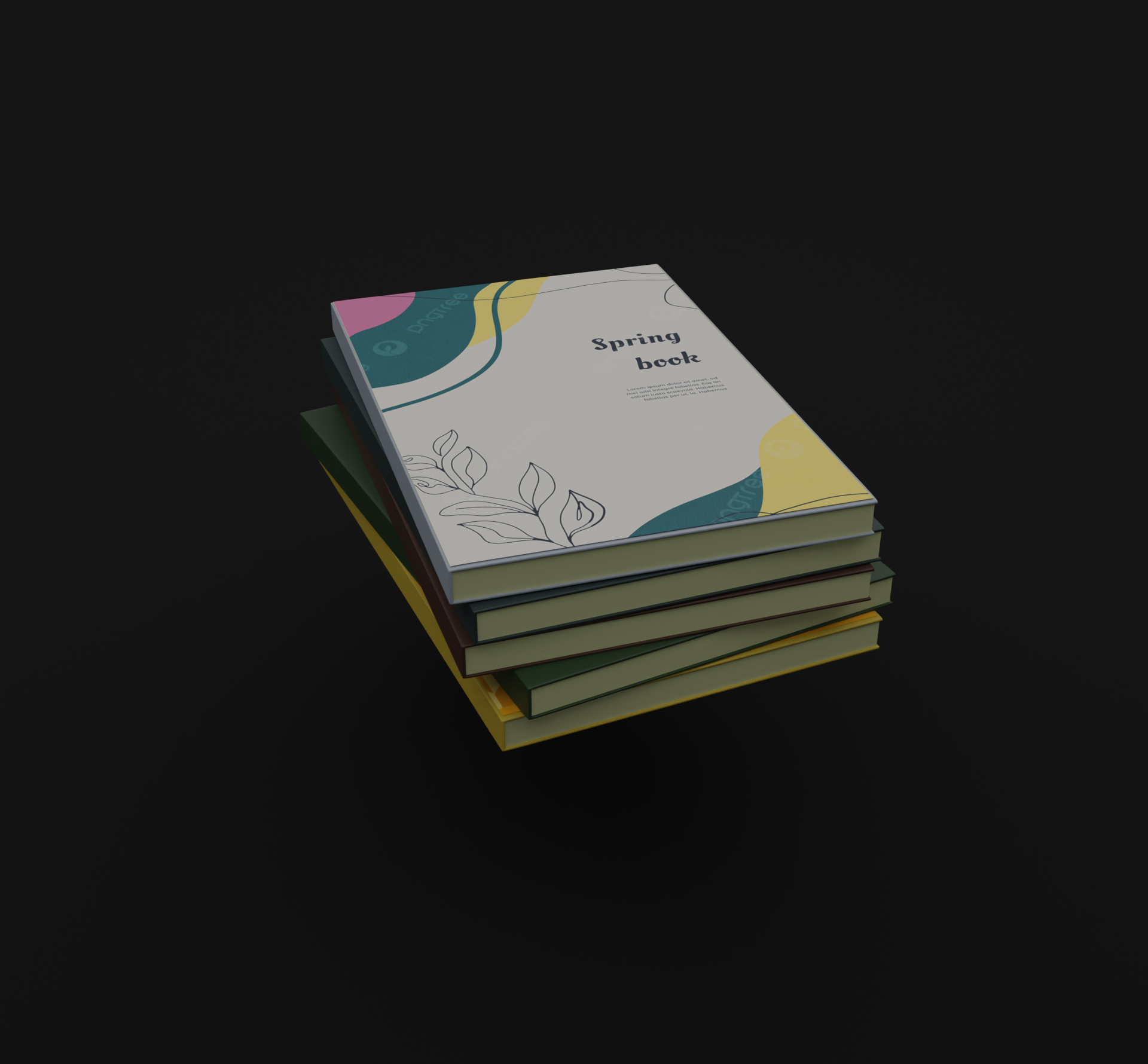 Stack of Books | Books models | BlenderKit