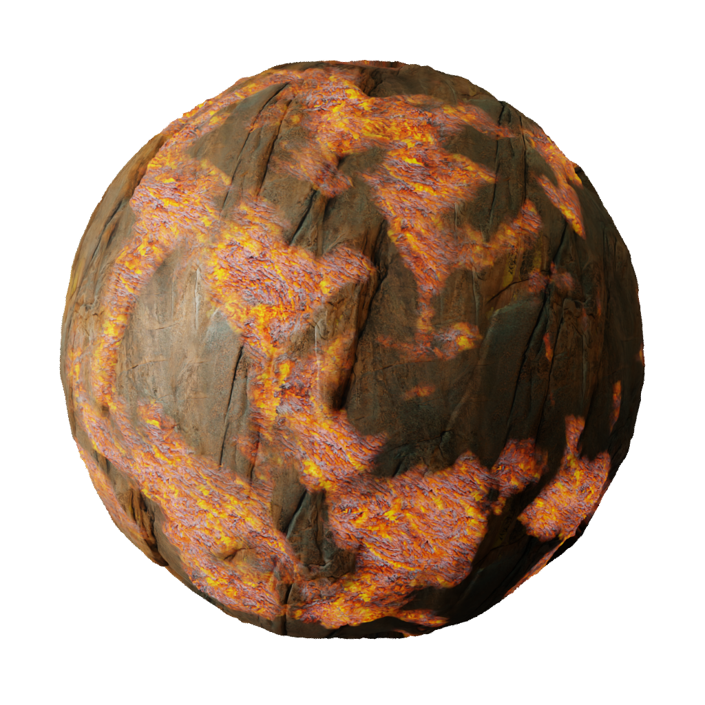Lava Stone | FREE rock materials | BlenderKit