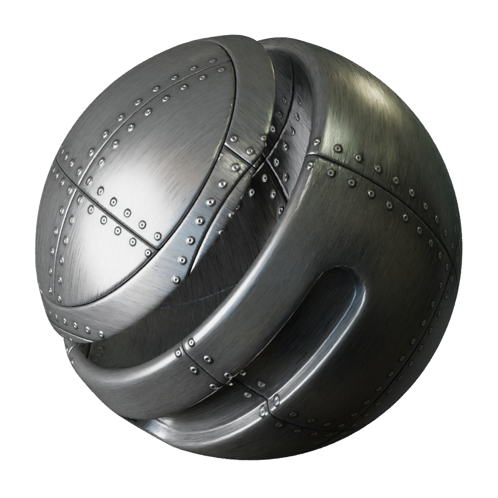 Riveted Metal Plates | FREE metal materials | BlenderKit