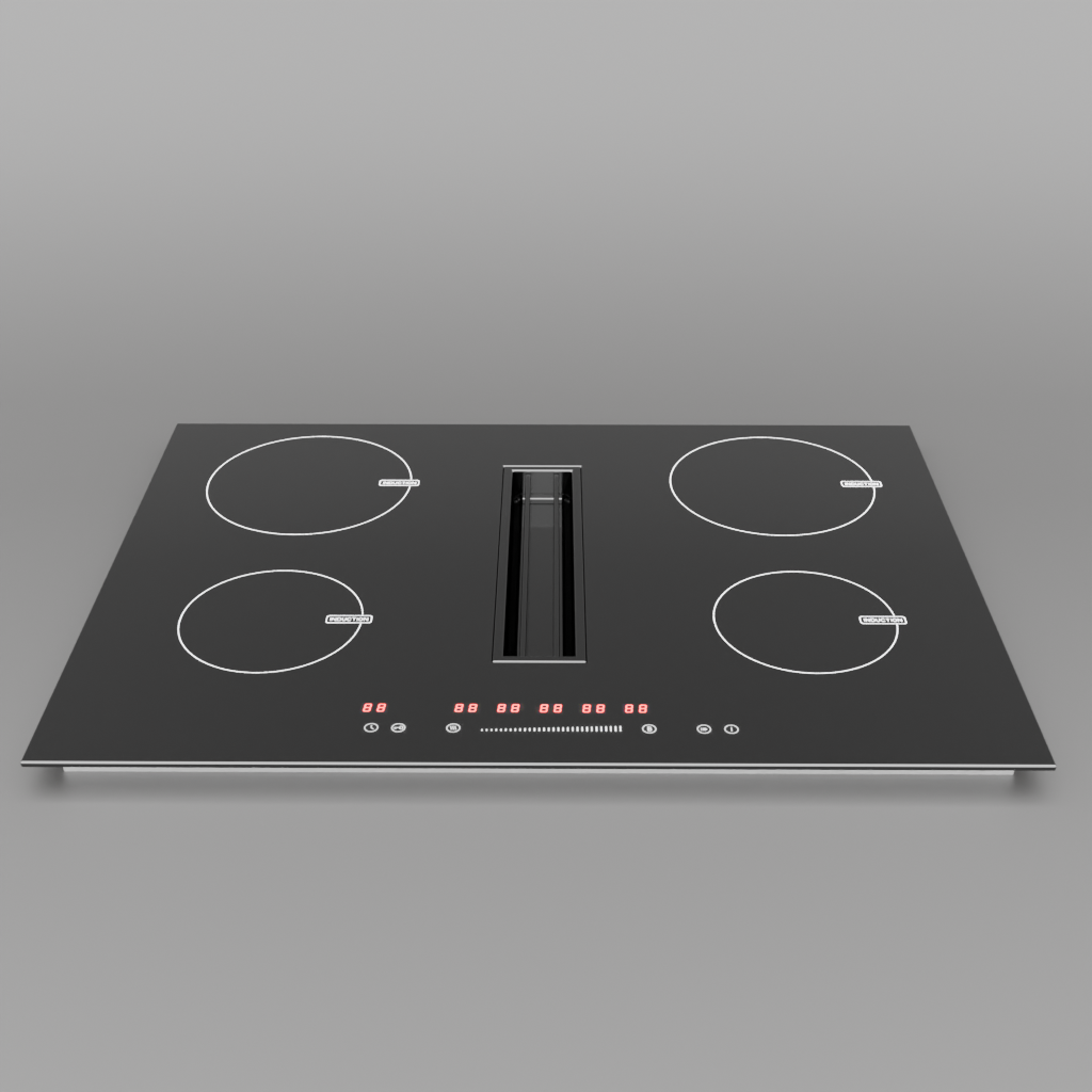 Realistic Induction Stove | Kitchen Appliances models | BlenderKit