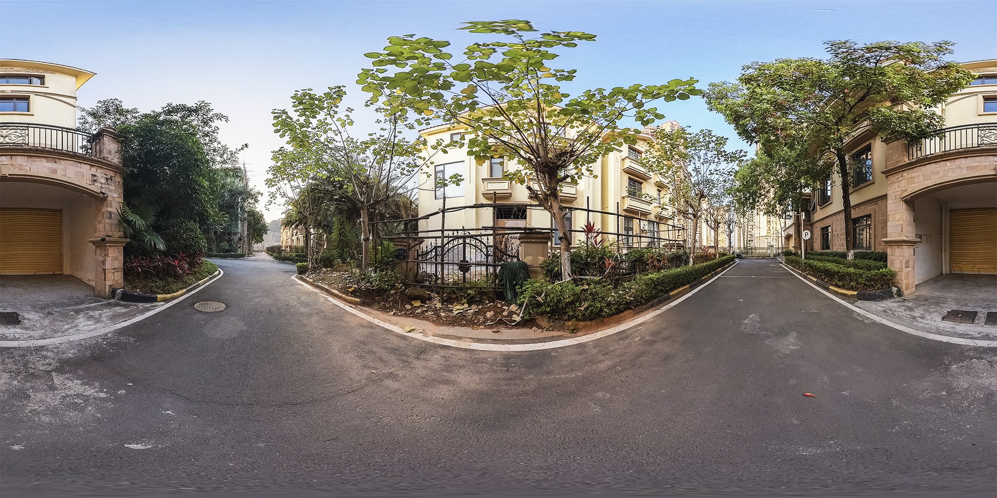 Villa side road | FREE Holiday HDRis | BlenderKit