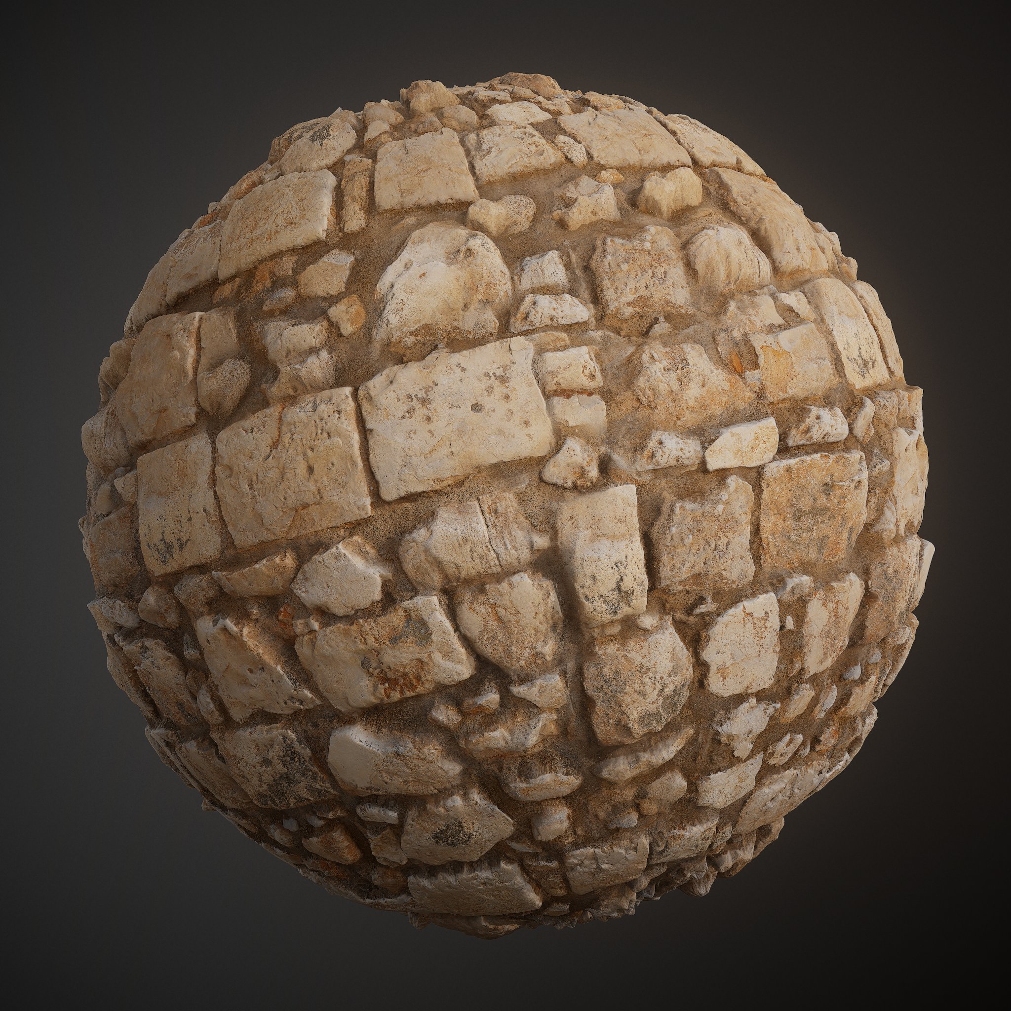 Stone Wall 01 Material | FREE bricks materials | BlenderKit