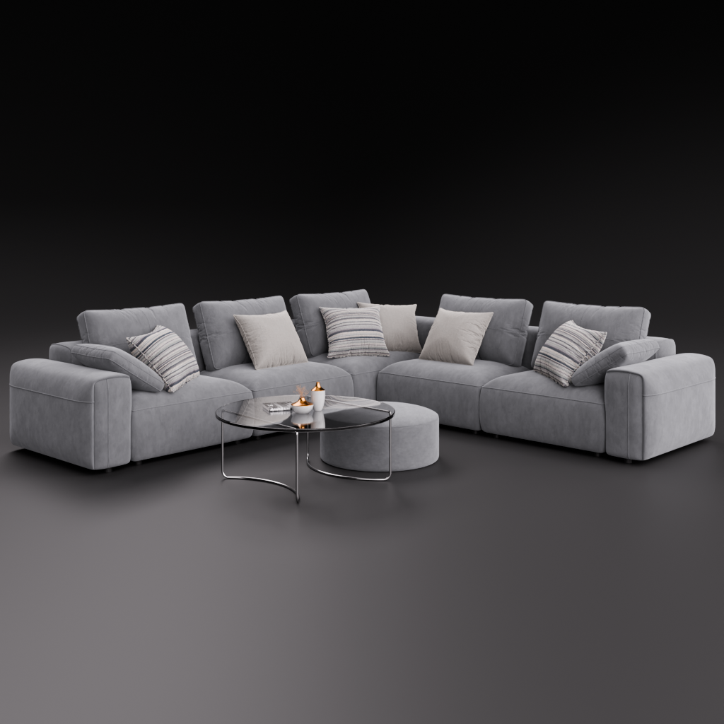 Sofa Rye Corner | Sofas models | BlenderKit