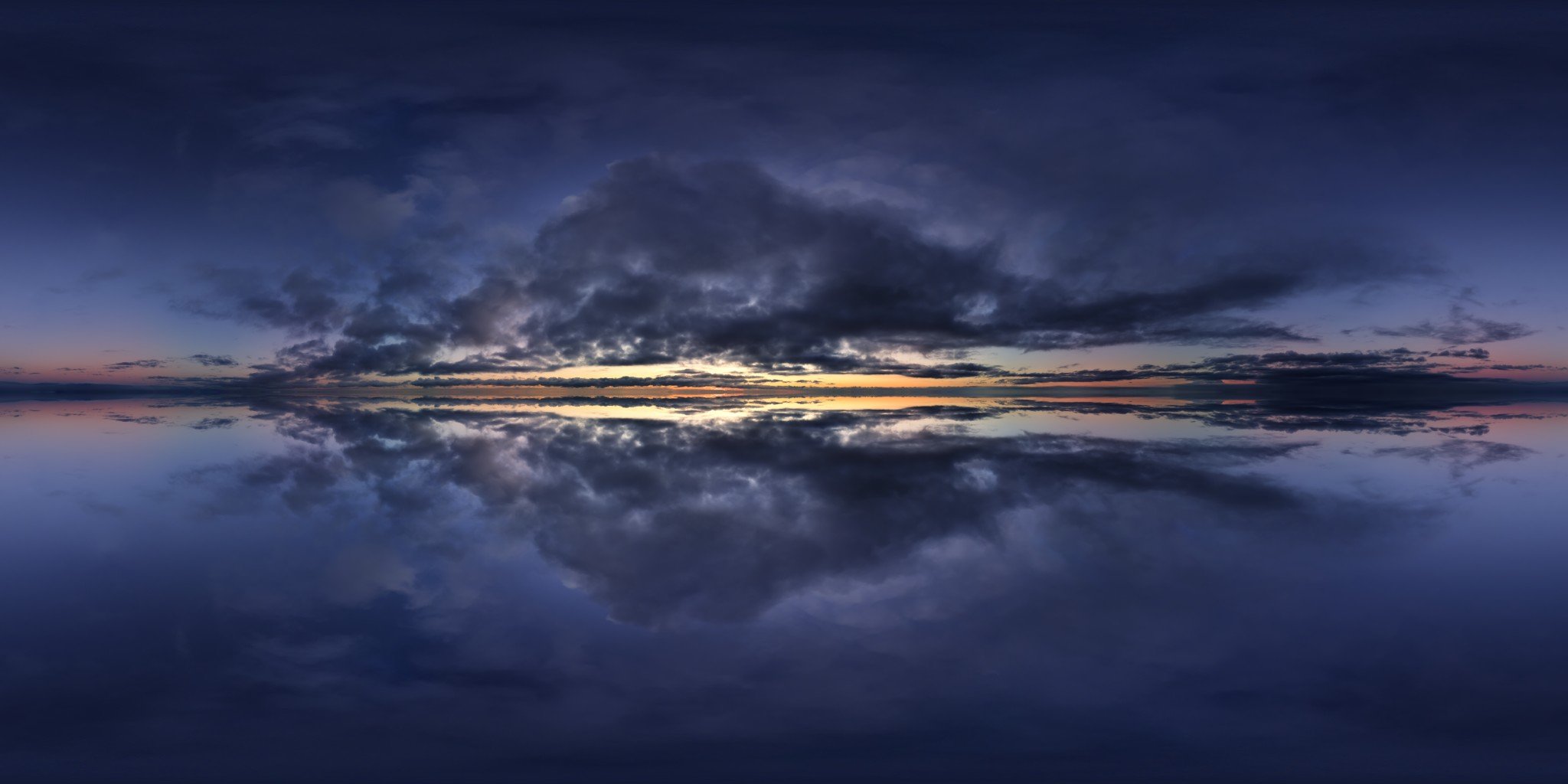 Infinite Real Sky - Cloudy Twilight | Nature HDRis | BlenderKit