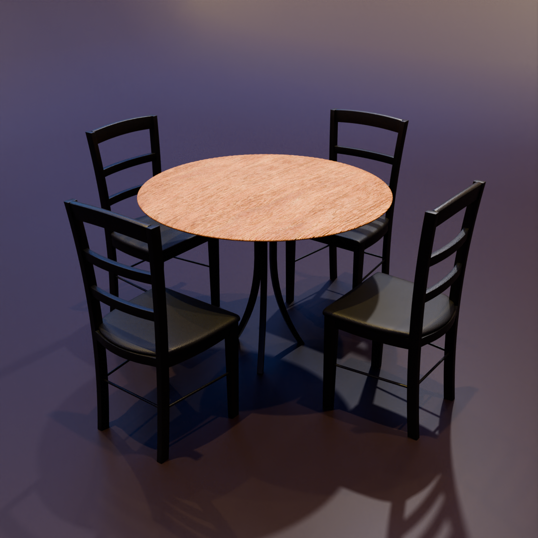 Restaurant patio furniture 07 | 3D Chair-table Set models | BlenderKit