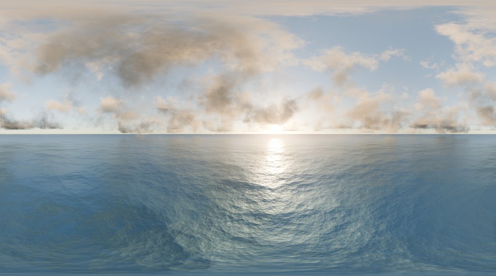Calm Ocean Sunrise | Water Environments HDRis | BlenderKit