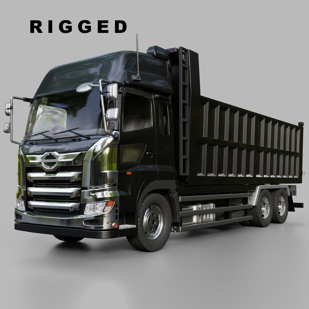 Hino Profia Dump Truck | Trucks models | BlenderKit