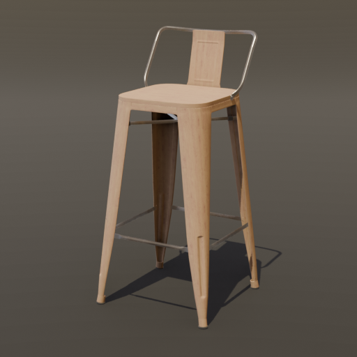 Wooden BarChair | Bar chairs models | BlenderKit