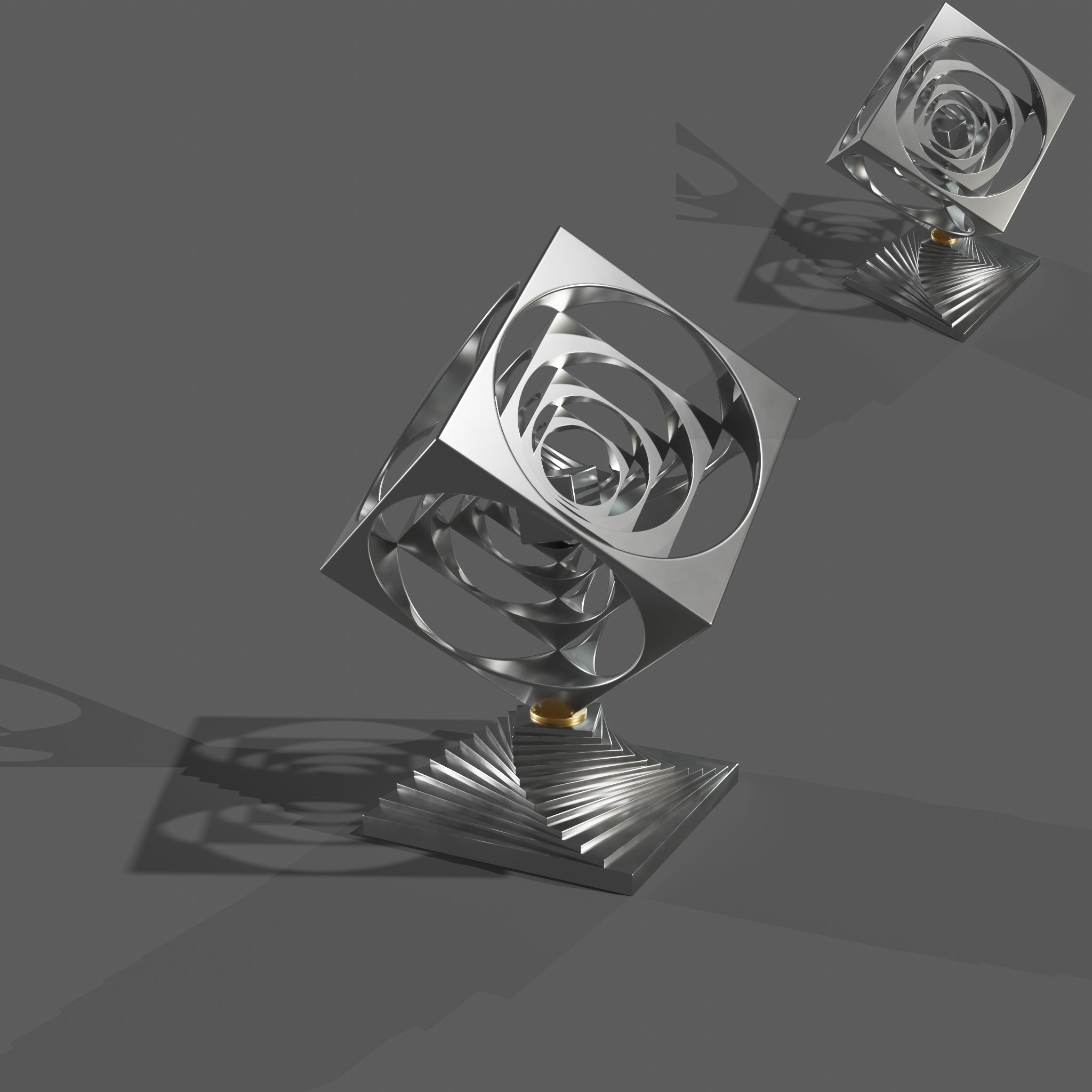 CNC Cube | Interior Sculptures models | BlenderKit