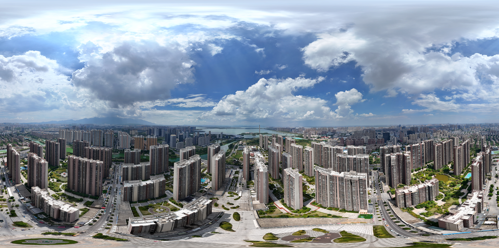 Highsky building bluesky cloud | Urban Elements HDRis | BlenderKit