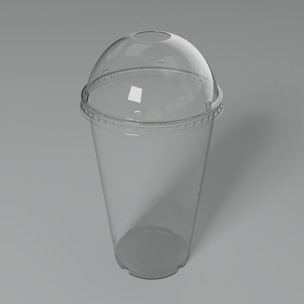 Plastic Cup and Dome | Miscellaneous models | BlenderKit