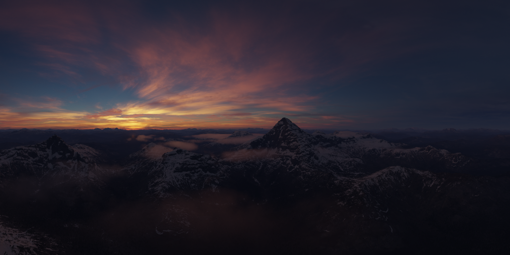 Dramatic Sunset Sky Landscape | Landscapes HDRis | BlenderKit