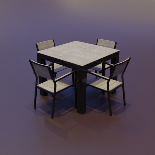 Restaurant patio furniture 04 | 3D Chair-table Set models | BlenderKit