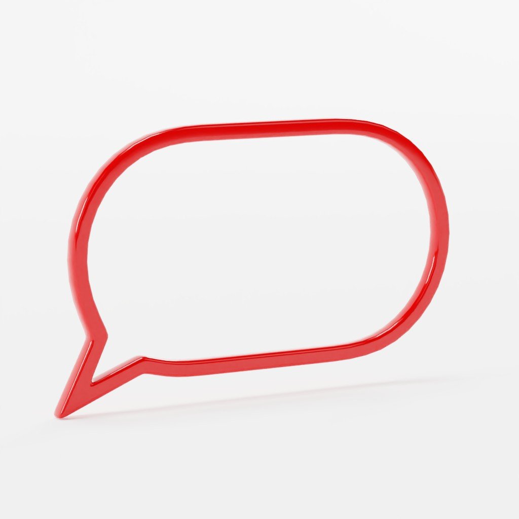 Speech Bubble | Signs models | BlenderKit