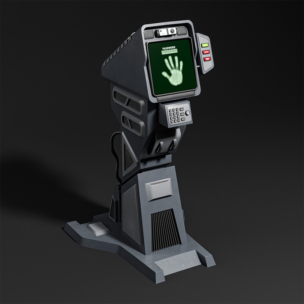 Terminal Access Panel | Computer Components & Hardware models | BlenderKit