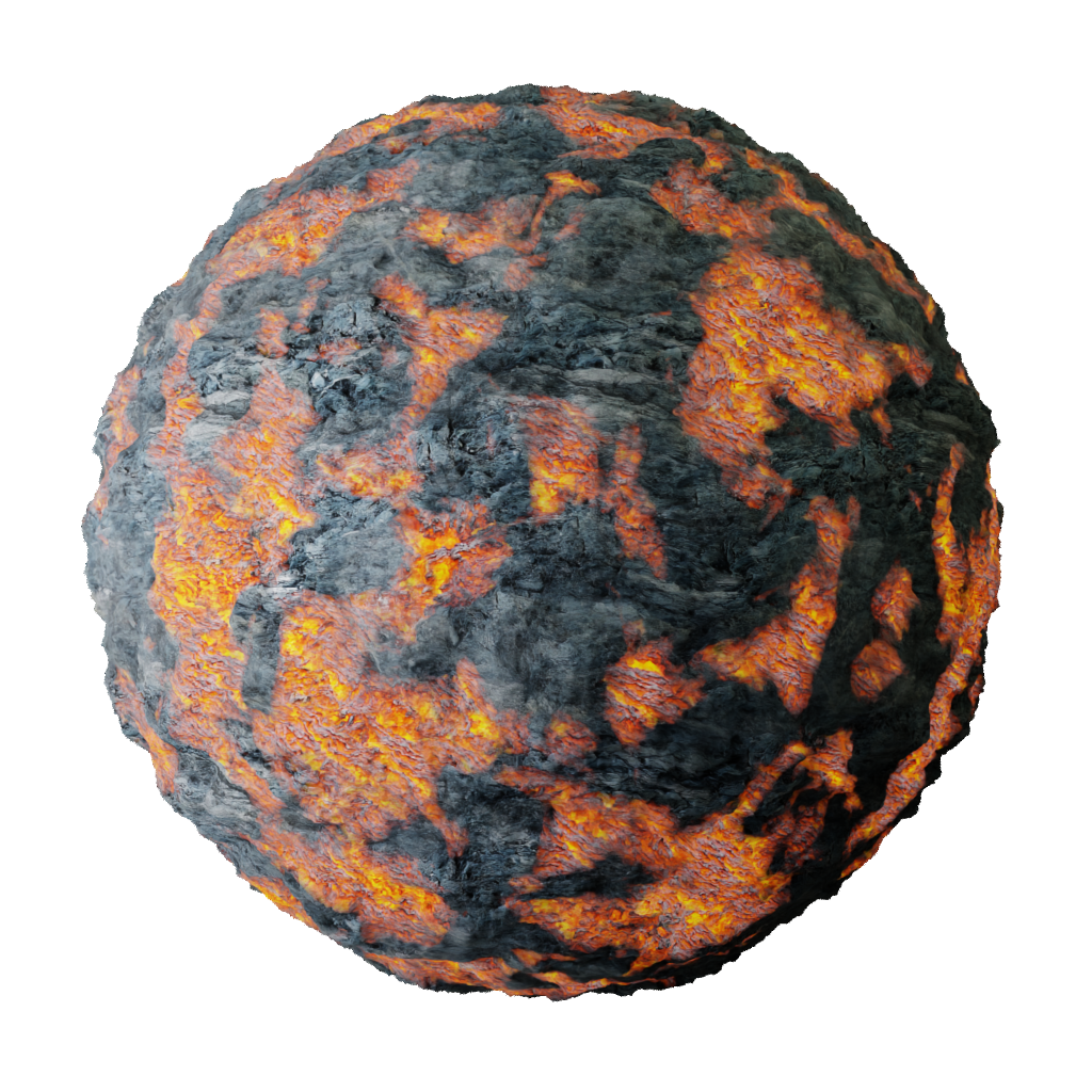 Lava Stone | FREE rock materials | BlenderKit
