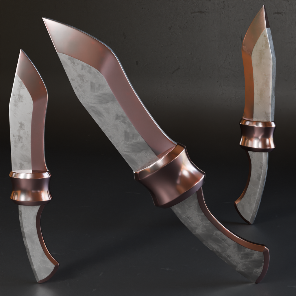 MK BaseMesh Dagger 034 | Historical Weapons models | BlenderKit