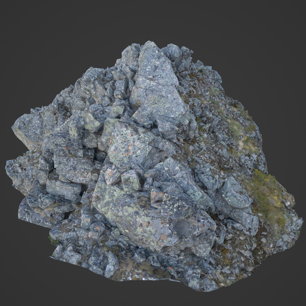 Low Poly Alpine Rocks 4 | Environment Elements models | BlenderKit