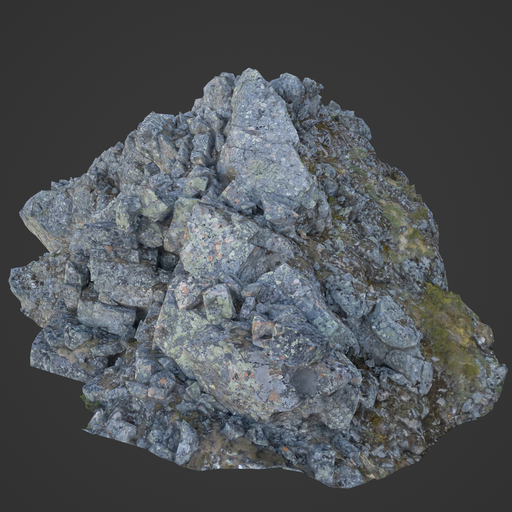 Low Poly Alpine Rocks 4 | FREE Environment Elements models | BlenderKit