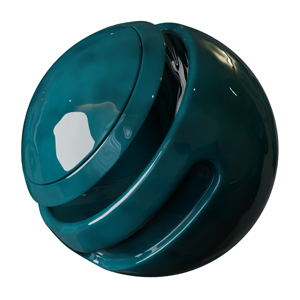 Glazed Ceramic Teal | FREE ceramic materials | BlenderKit