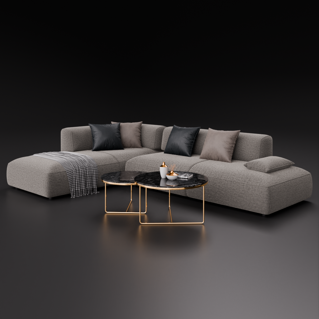 Sofa Seattle Corner | Sofas models | BlenderKit