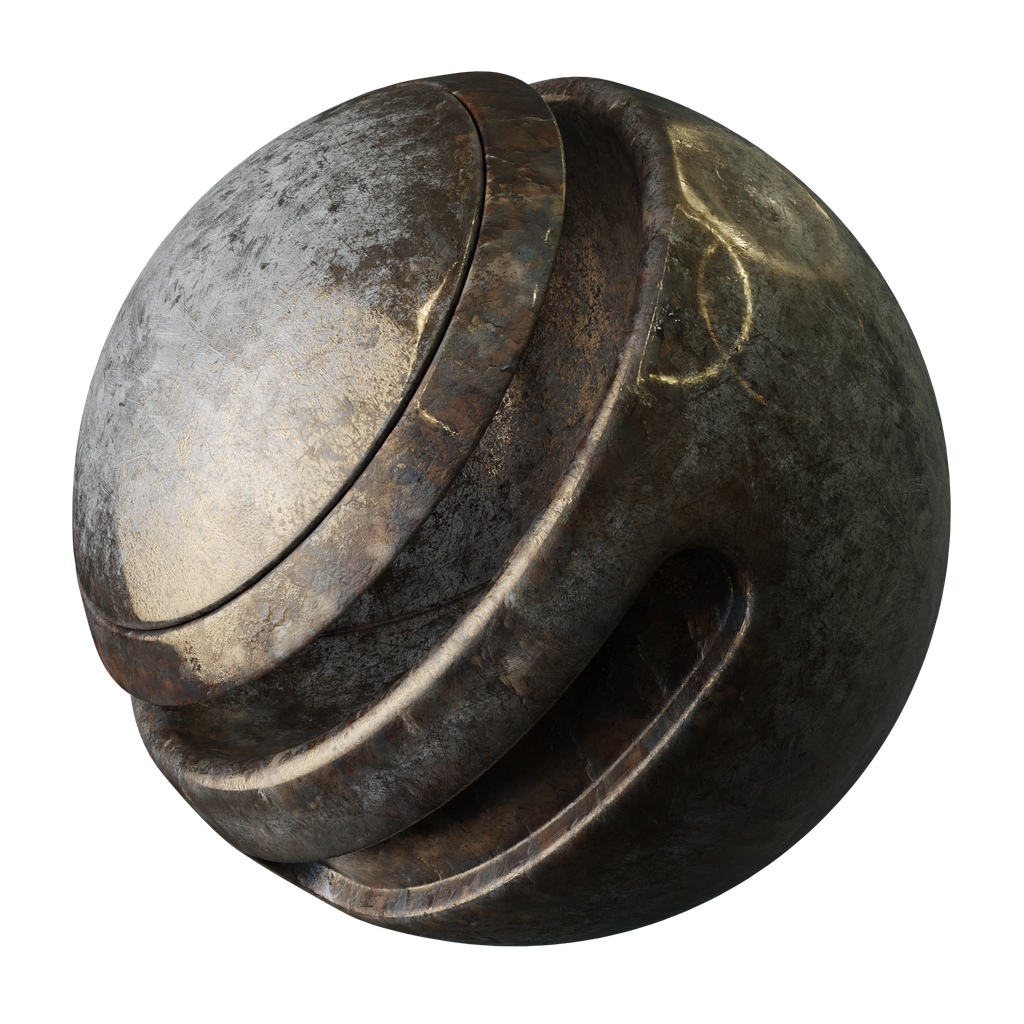 Weathered Bronze Smart Mat | FREE metal materials | BlenderKit